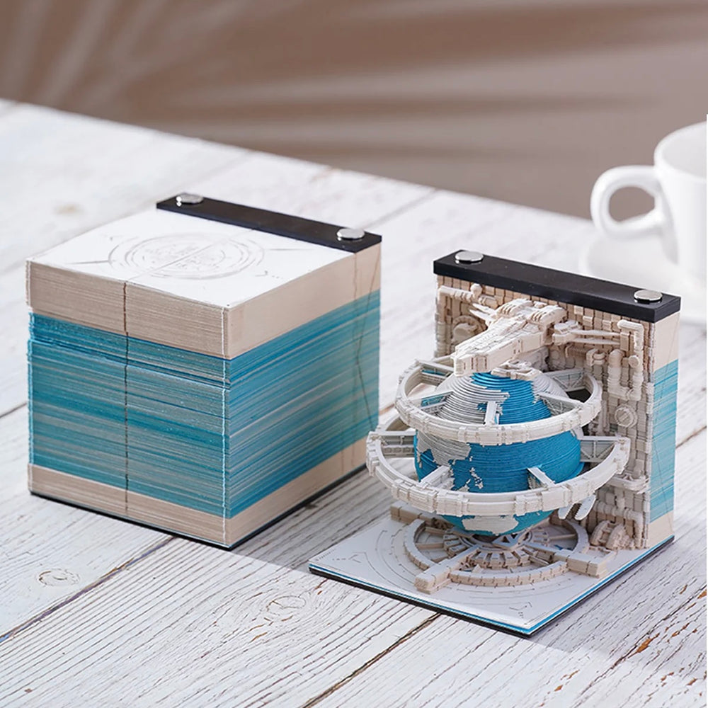 Castle Style Paper Laser-Cutting 3D Memo Sheet | NOVI BOX