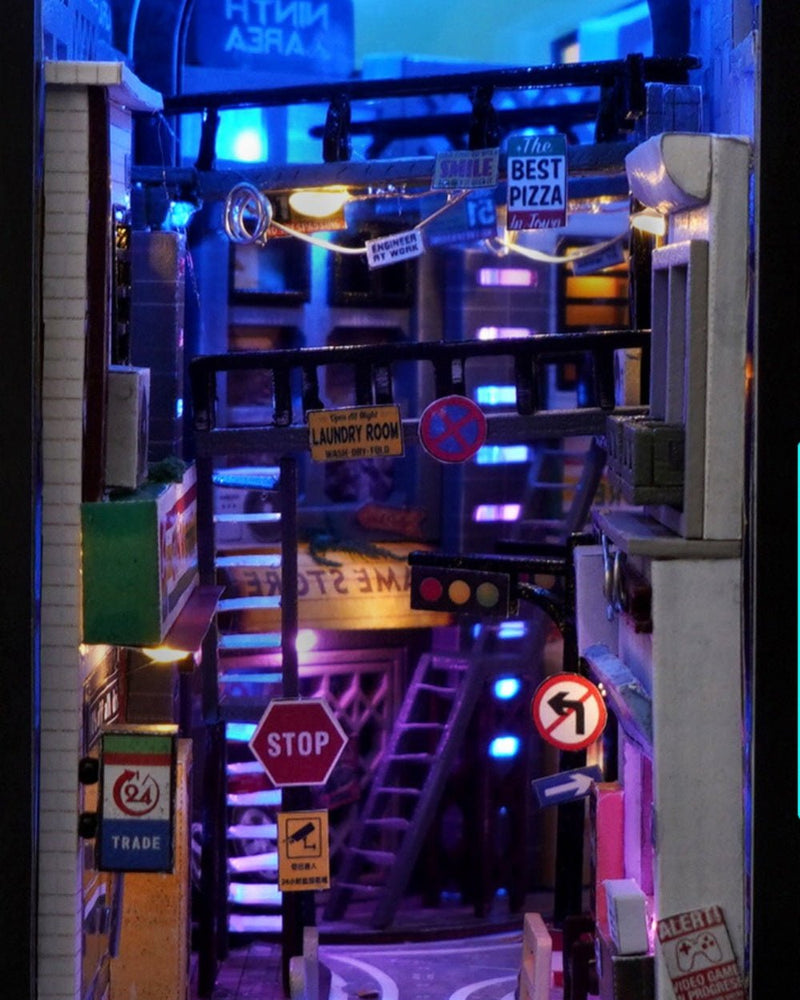 Discover Cyberpunk Pop-Up Book with LED Lights | NOVI BOX