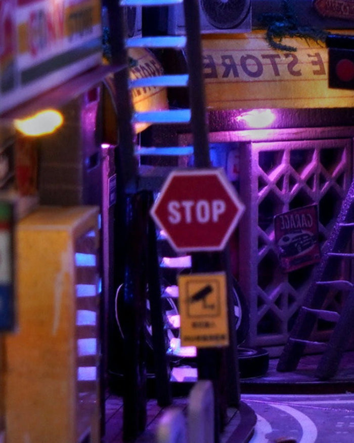 Discover Cyberpunk Pop-Up Book with LED Lights | NOVI BOX