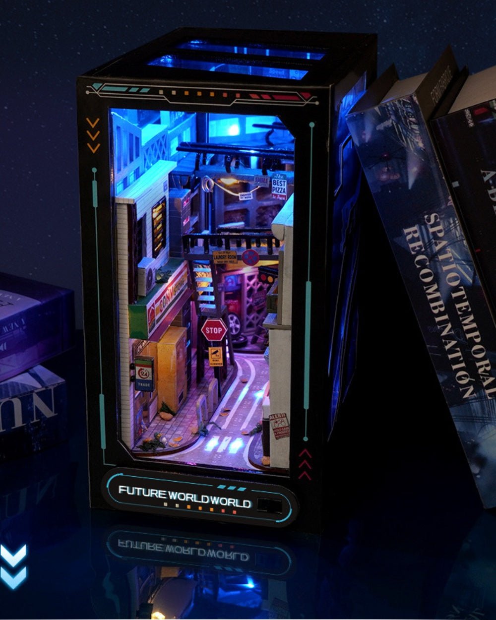 Discover Cyberpunk Pop-Up Book with LED Lights | NOVI BOX