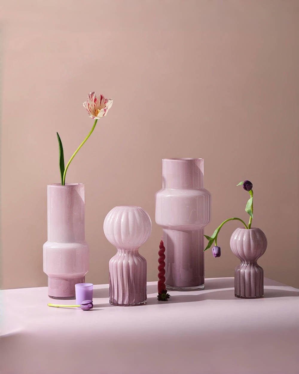 Hand-Polished Rim Glass Vase for Elegant Home Decor | NOVI BOX