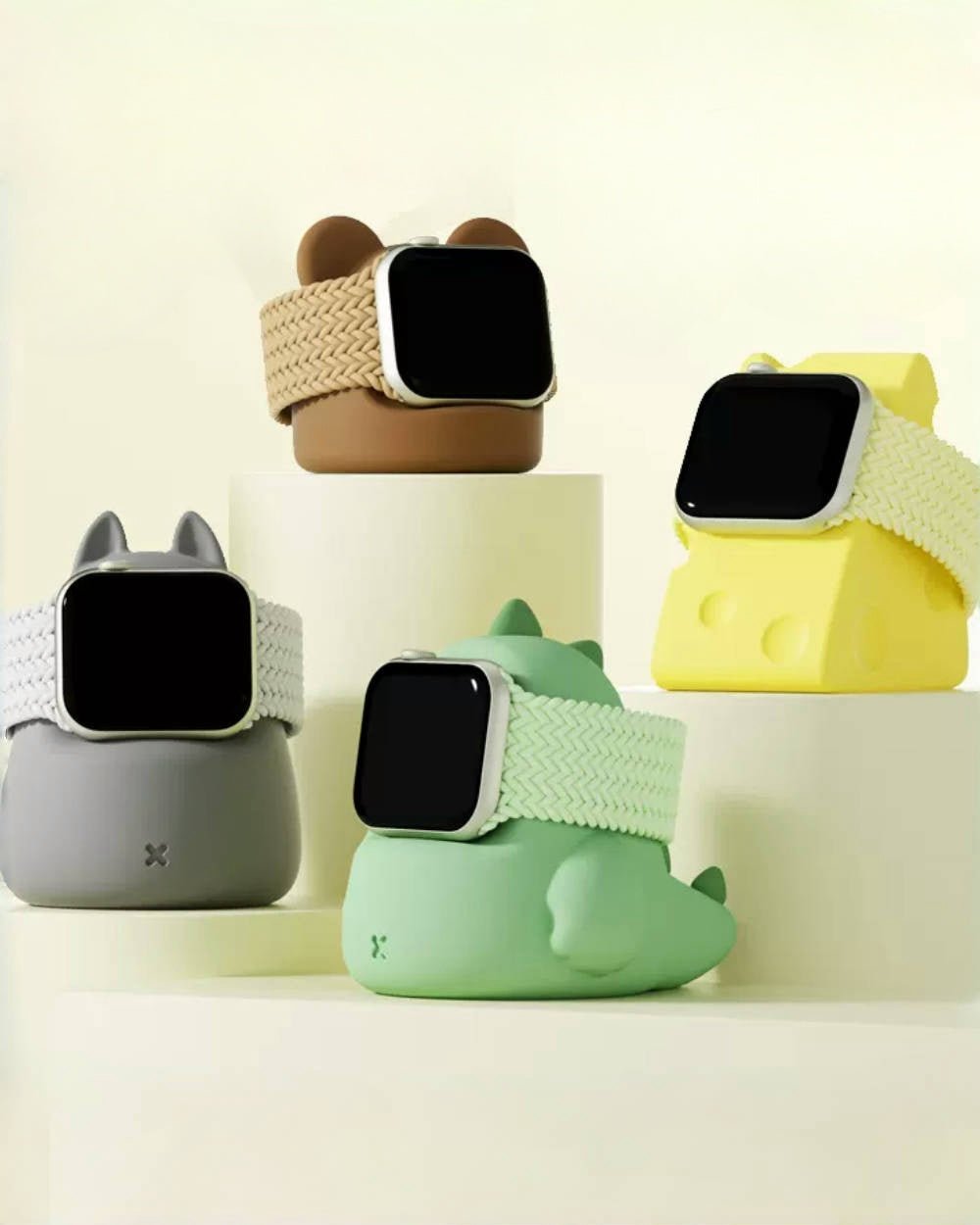 Silicone Watch Charging Stand with Cable Management | NOVI BOX