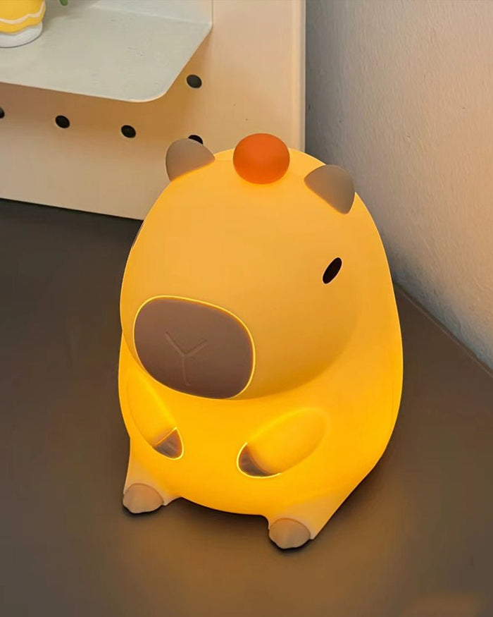 Soft-Touch Capybara Lamp: USB Rechargeable | NOVI BOX