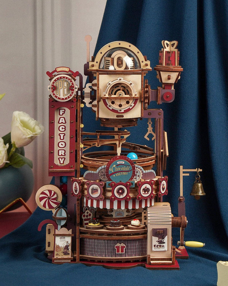 Chocolate Factory 3D Wooden Puzzle - Sweet DIY Craft | NOVI BOX