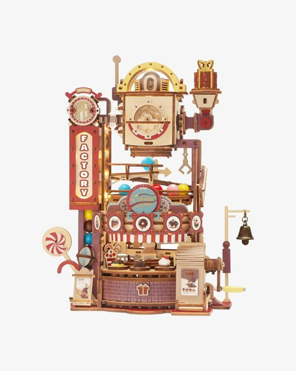 Chocolate Factory 3D Wooden Puzzle - Sweet DIY Craft | NOVI BOX