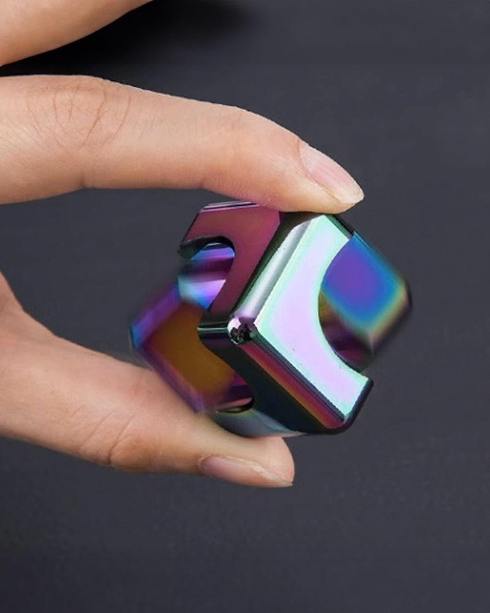 Stress Relief Toys : Colorful Spinning Fingertip Cube | NOVI BOX