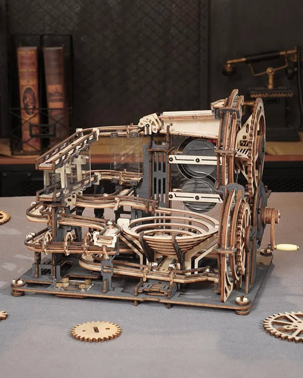 Night City Marble Run Game 3D Wooden Puzzle | NOVI BOX