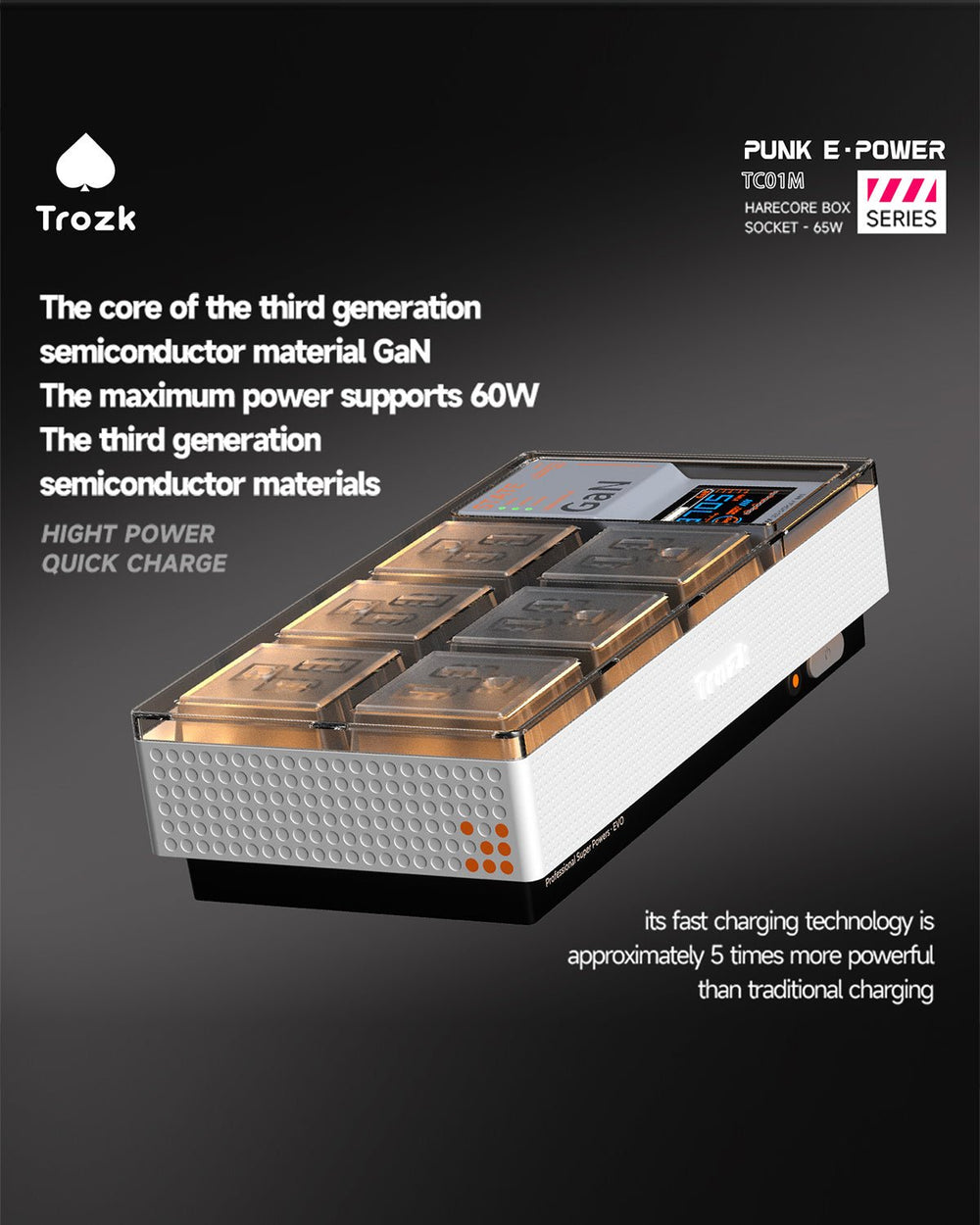 65W GaN Multiple Sockets Quick Charge Station | NOVI BOX
