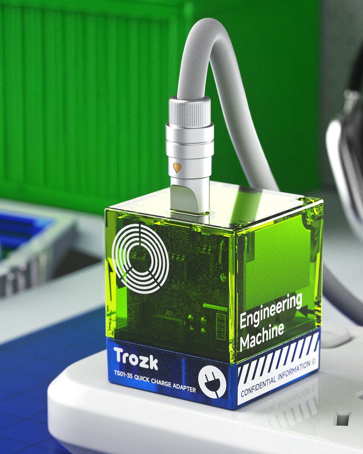 Type C Transparent Charging Adapter | NOVI BOX